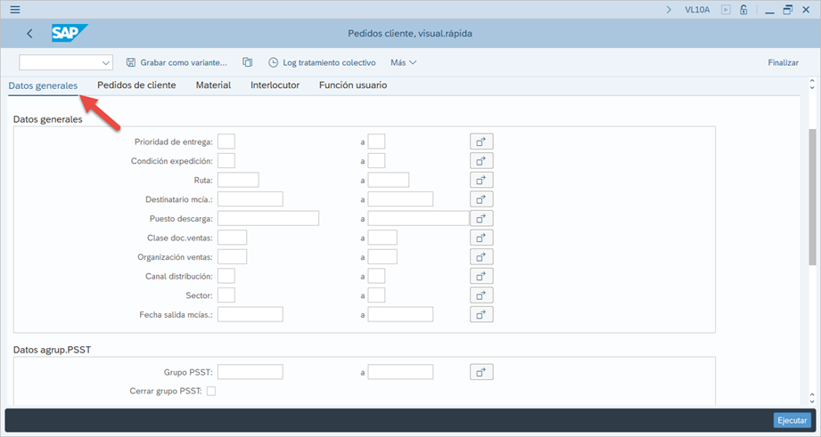 Artículo: Crear entregas en masivo - VL10A, VL10B, VL10C, VL10D, VL10G ...