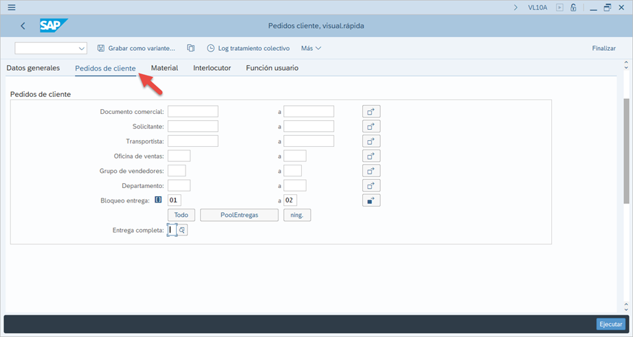 Artículo: Crear entregas en masivo - VL10A, VL10B, VL10C, VL10D, VL10G ...