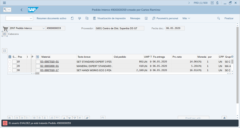 Artículo: Crear entregas en masivo - VL10A, VL10B, VL10C, VL10D, VL10G ...