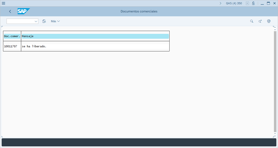 Artículo: Liberar pedido retenido por créditos - VKM1